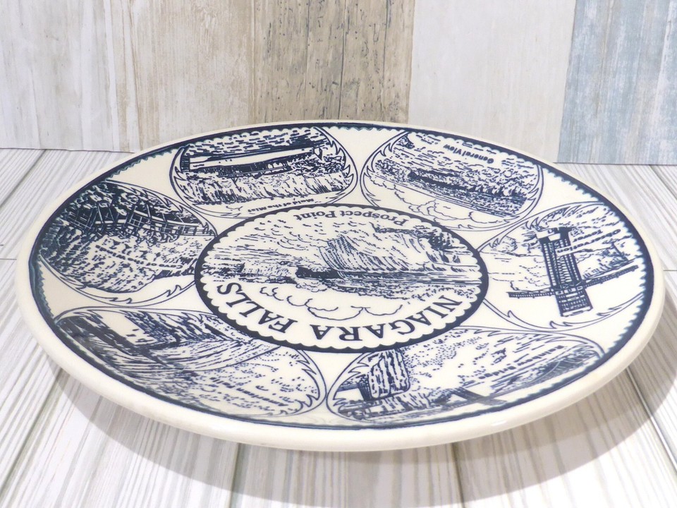 Niagra Falls Prospect Point Souvenir Plate Ironstone Landmarks Smils ...