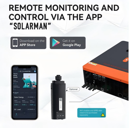 WIFI Module Remote Monitor for PowMr SOLAR Hybrid Inverters Android ...