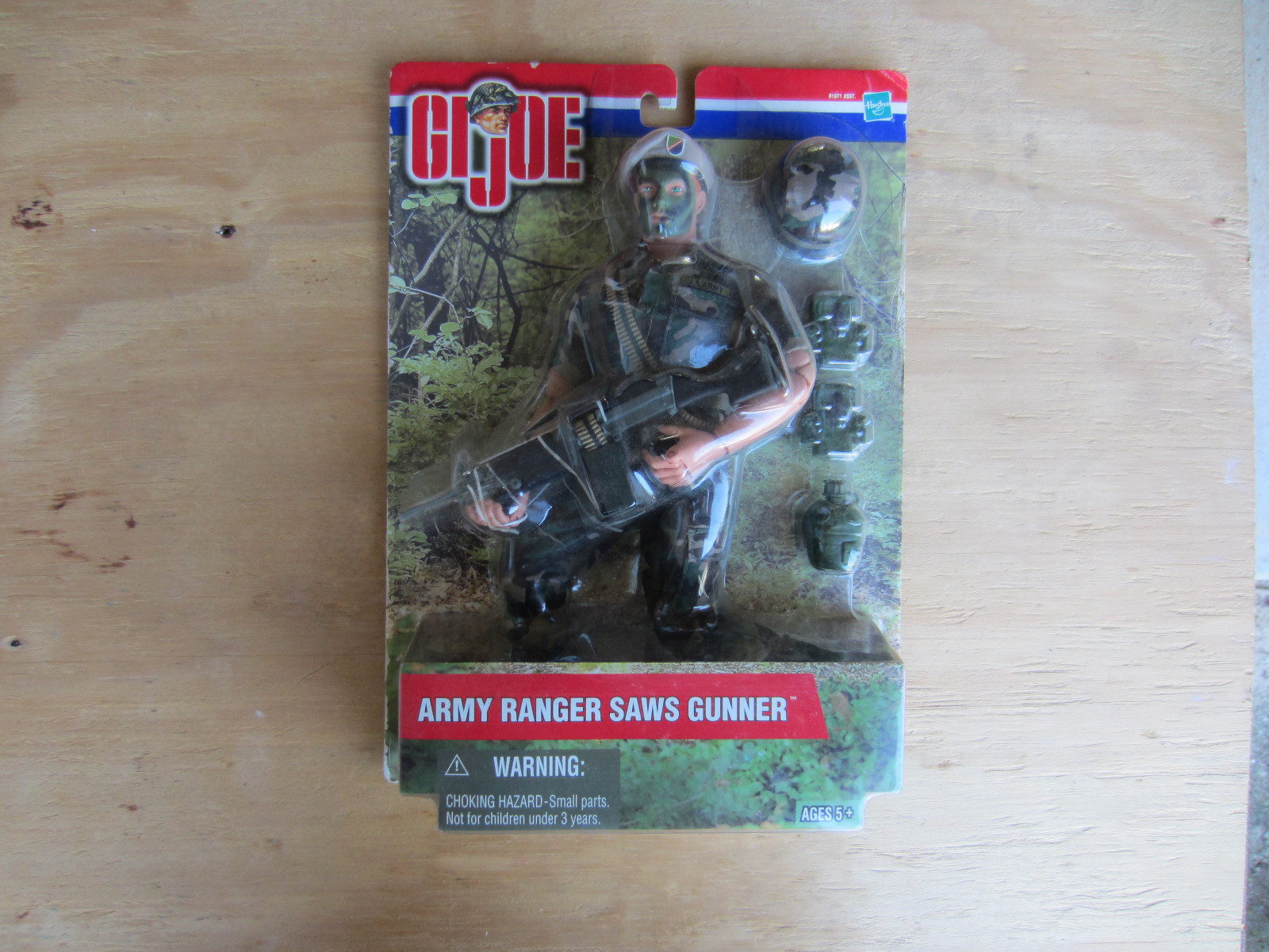 GI Joe Hasbro 2001 Action Figure 12in Army Ranger Saws Gunner ( Real ...