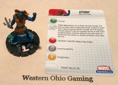 Heroclix Attuma #028 USED Marvel Secret Invasion Single Figure | eBay