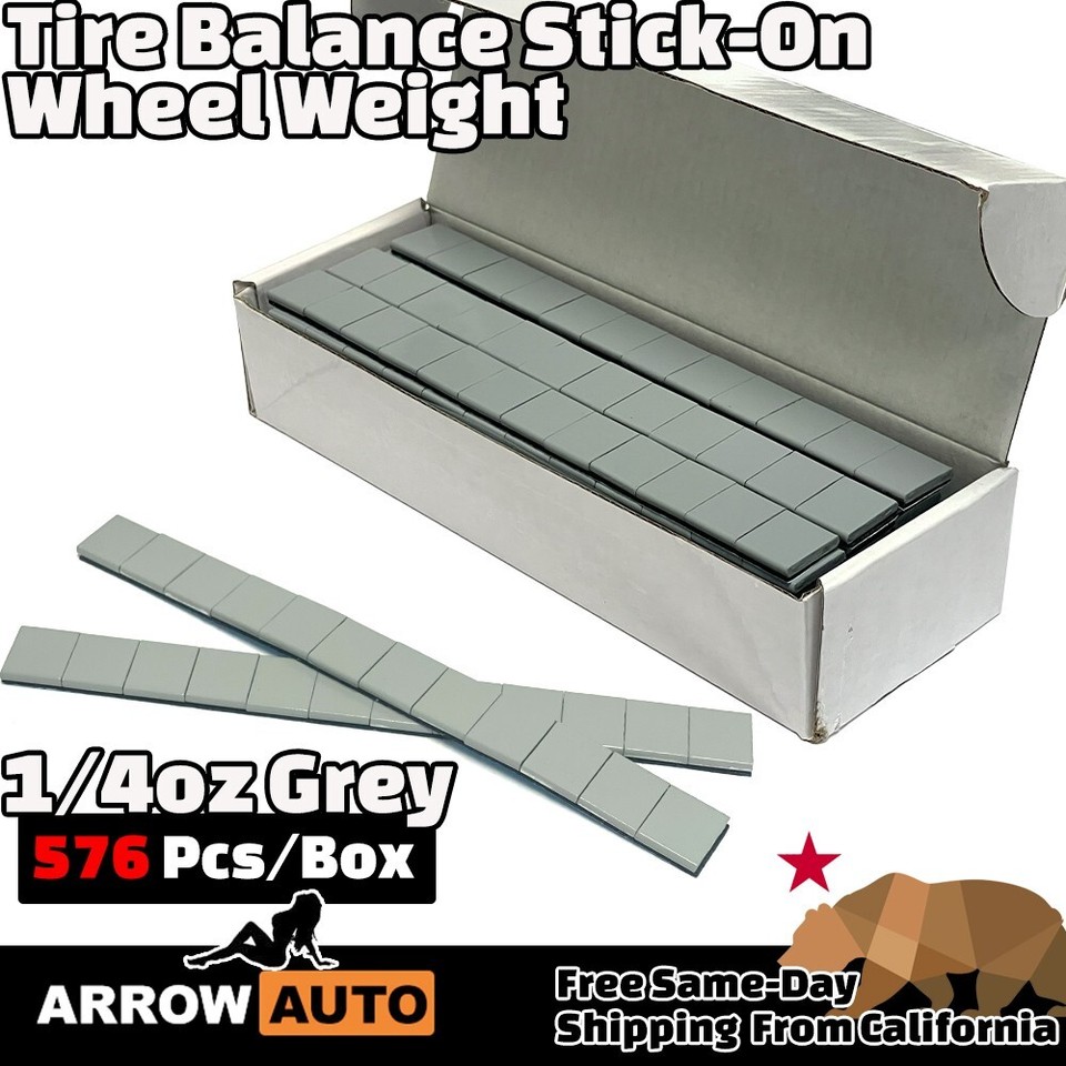 1/4oz Gray Wheel Weight Stick On 576pcs/Box Adhesive Tape Tire Balancer ...