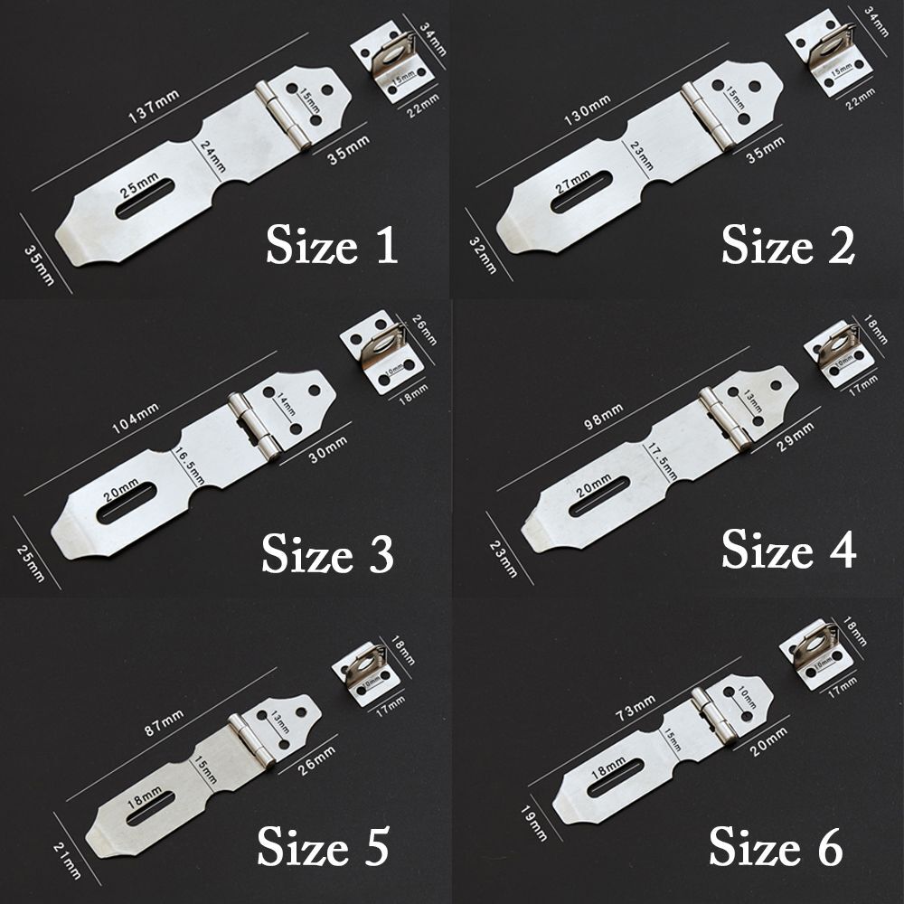 Burglar-proof Stainless Steel Hardware Box Buckle Gate Hasp Lock ...