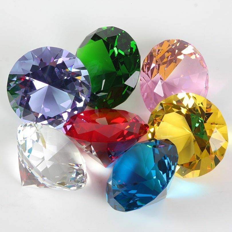 Big Glass Diamond Party Decoration Crystal Large Diamond Shape ...