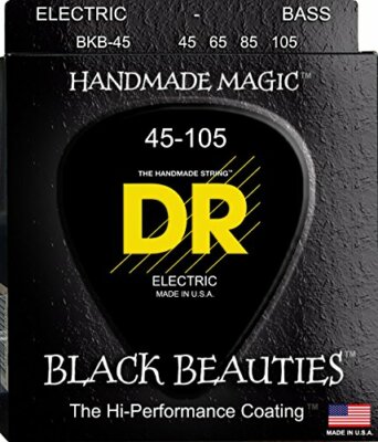 DR base string BLACK BEAUTIES stainless steel coated. 045-.105 BKB-45 ...
