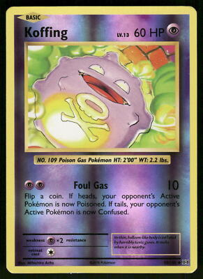 Koffing Reverse Holo 50/108 XY - Evolutions Pokemon | eBay