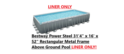 Bestway Power Steel 31'4" x 16' x 52 pool LINER ONLY | eBay