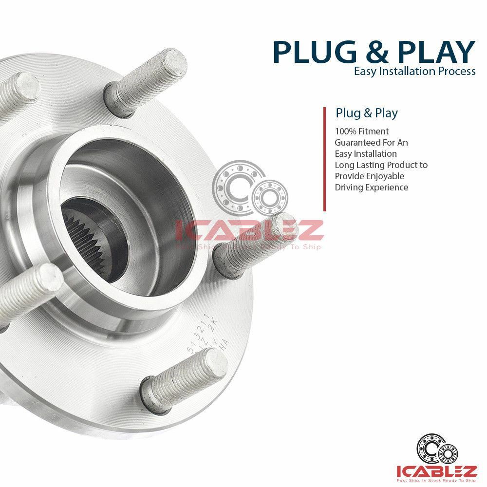 [FRONT(Qty.1)] Wheel Hub Assembly For 2004-2005 Mazda 3 4-Wheel ABS ...