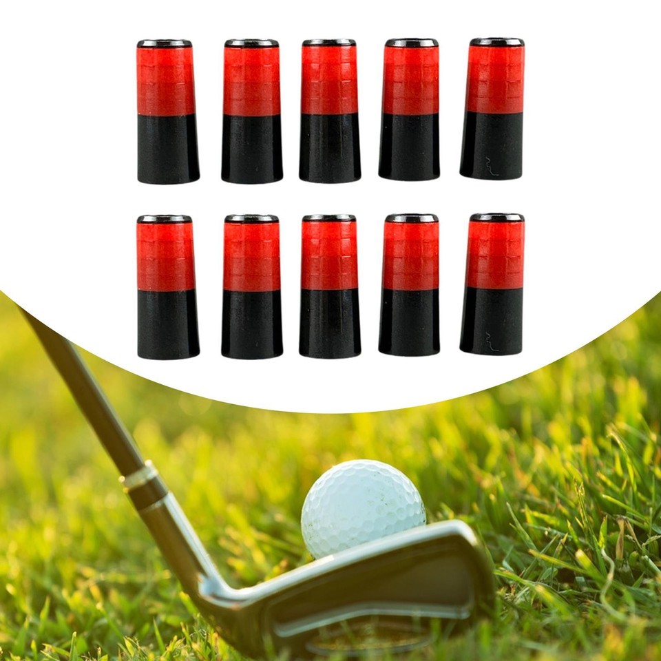 10 Pieces Golf Iron Ferrules, Covers Size .355 Golfer Golf Club Parts ...