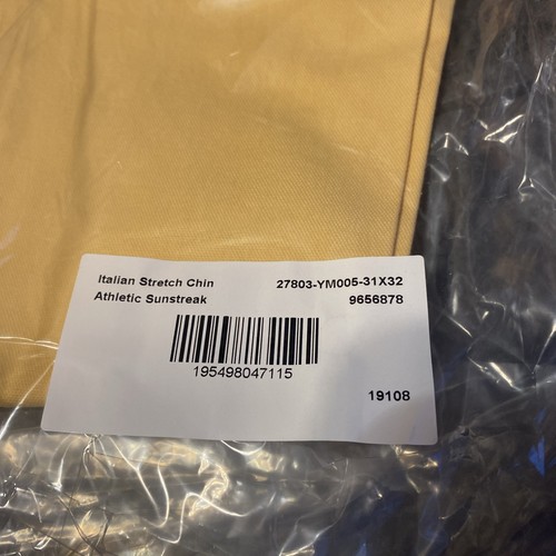 Bonobos Stretch Chinos Mens 31x32 Italian Athletic Fit Sunstreak Yellow ...