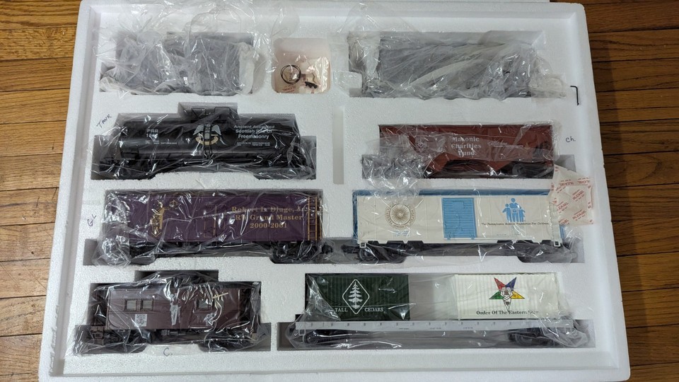 WEAVER TRAIN SET O GAUGE MASON MASONIC GRAND LODGE SHRINERS PRR PA ...