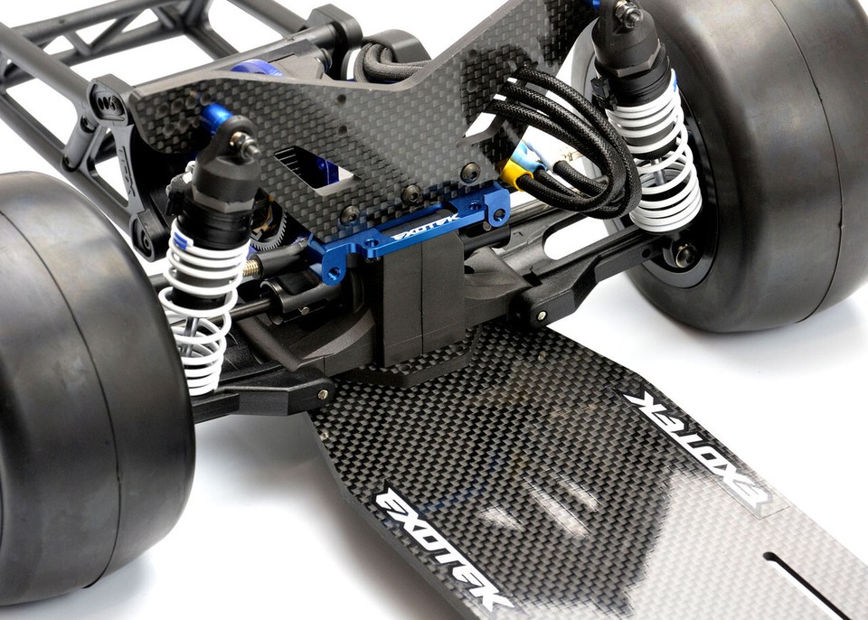 Exotek Carbon Fiber No Prep Drag Chassis Conversion - For Traxxas Slash ...