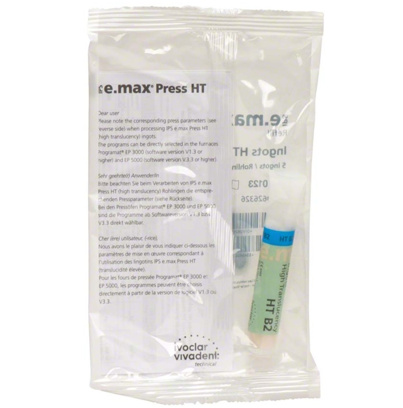 Ivoclar IPS Emax Press 5 Ingots HT-B1 e-max 626325 | eBay