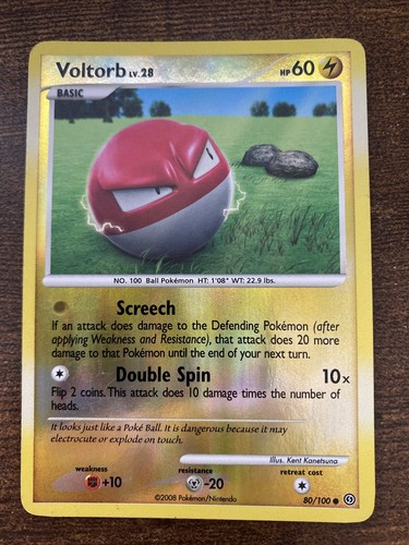 Pokemon - Voltorb - 81/100 - Common - Reverse Holo - Stormfront - LP | eBay