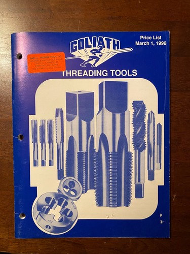 Goliath Threading Tools Catalog 1996 | eBay