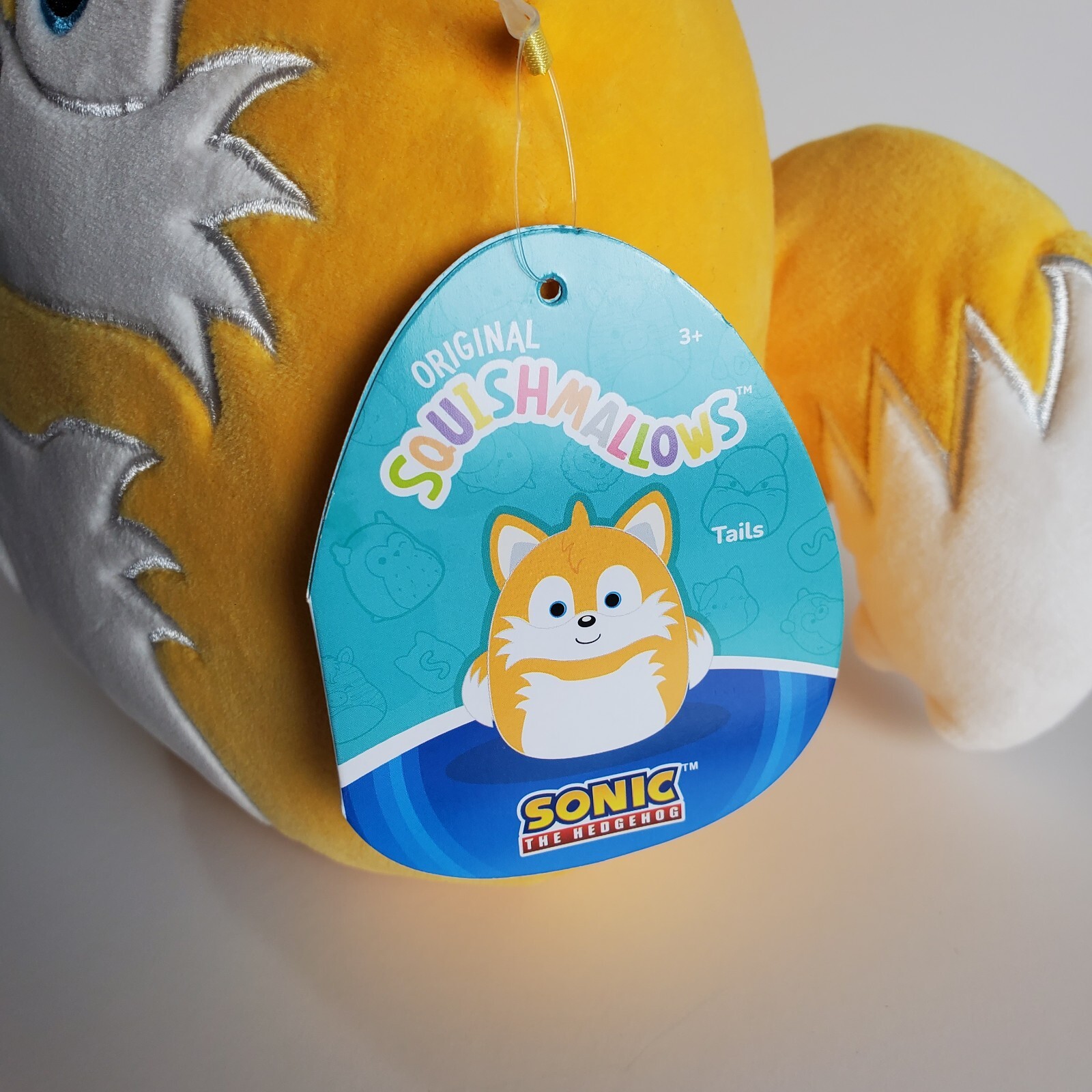 Squishmallow Sonic The Hedgehog Tails Plush Yellow Stuffed Toy 8 Inch ...