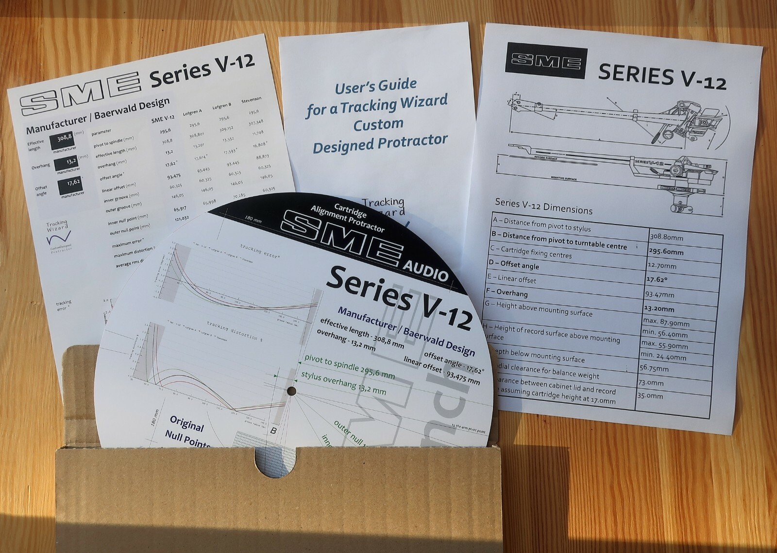 SME Series V-12 Custom Designed Tonearm Cartridge Stylus Alignment ...