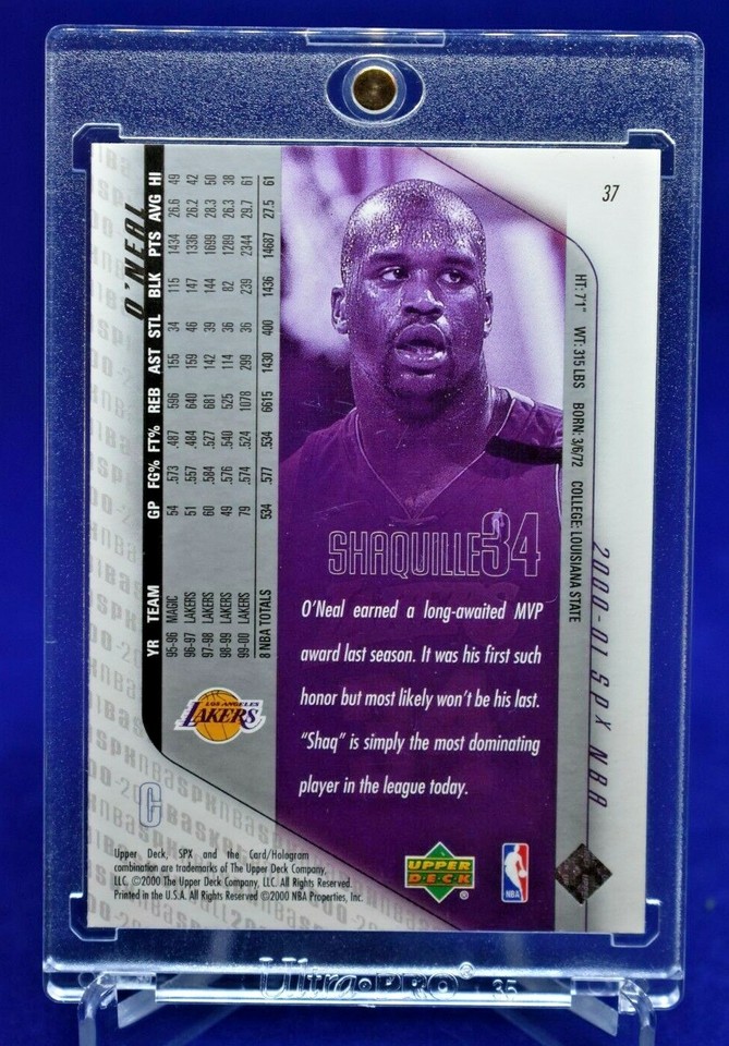 SHAQUILLE O'NEAL SPX RAINBOW LETTERING GOLD LOGO SP HALL OF FAME | eBay
