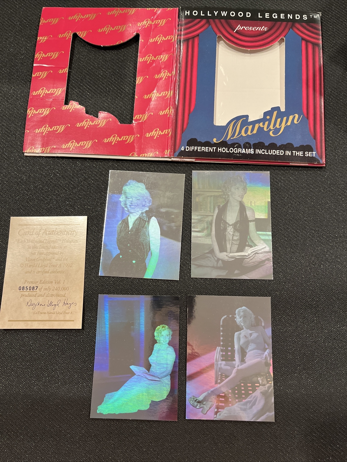 1992 Marilyn Monroe Hollywood Legends Vision Graphix Hologram Cards | eBay
