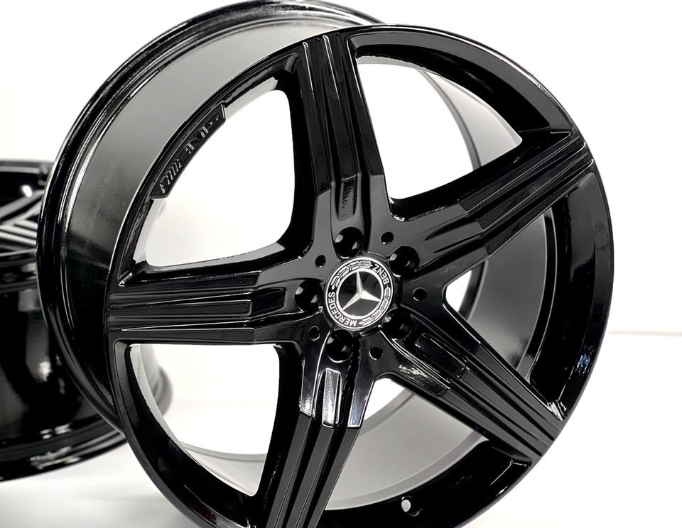 20" Mercedes S 350 450 500 550 AMG Style Rims Wheels OEM GNE Benz 5X112 ...
