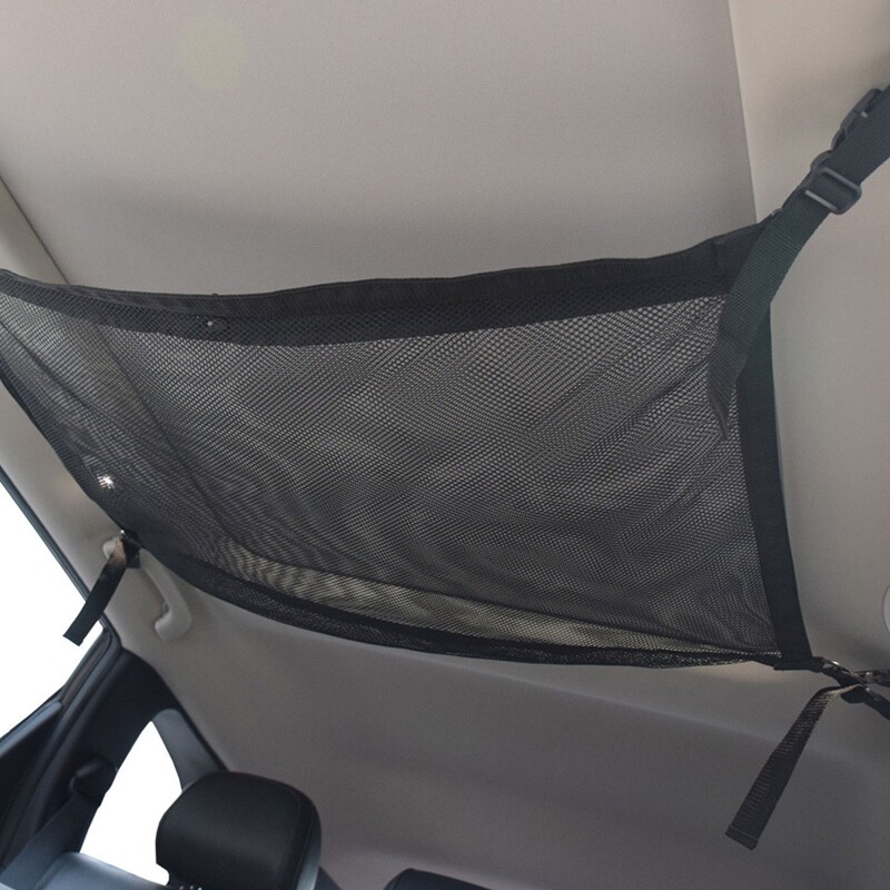 Multifunction Car Ceiling Storage Net Pocket Roof Interior Cargo ...