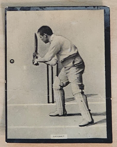 RARE SUSINI CARD ALBUM CRICKET PLAYER #212 1915 ORIGINAL VINTAGE Photo ...
