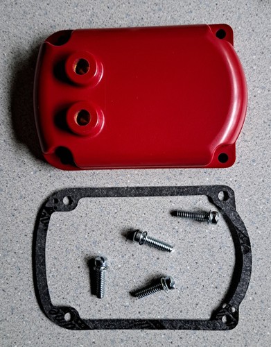 Red Magneto Cap for Harley, Fairbanks, Morris & Hunt Magnetos w/Gasket ...