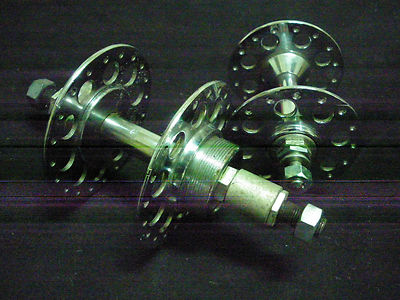 Vintage Raleigh Bicycle pair HIGH FLANGE Hubs 32 / 40 holes 5 sp 1950s ...
