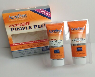 Acne Free Power Pimple Peel 2 Step Clear Skin Treatment Factory Sealed ...