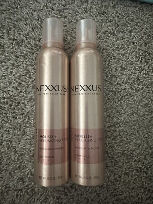 Nexxus Mousse Plus Light Hold Volumizing Foam Styler SET OF 2 - 10.6 oz ...