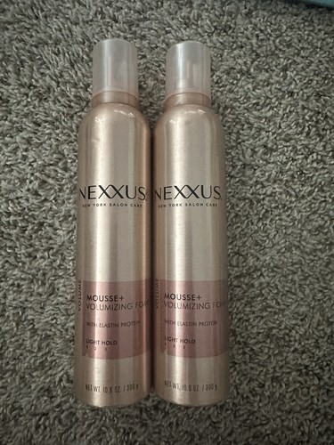 Nexxus Mousse Plus Light Hold Volumizing Foam Styler SET OF 2 - 10.6 oz ...