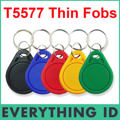T5577 125KHz LOW FREQUENCY RFID ID KEY TAG FOB READ WRITE PROXIMITY ...