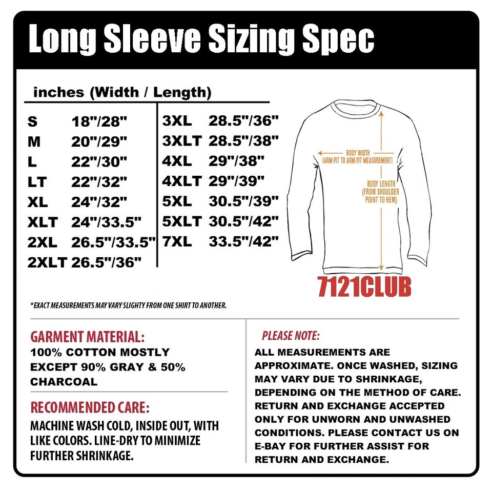 PRO CLUB LONG SLEEVE HEAVYWEIGHT T SHIRT PROCLUB MEN'S PLAIN T SHIRT ...