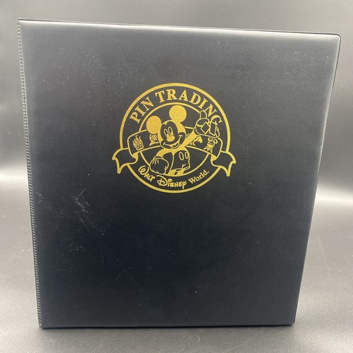 Walt Disney World WDW Mickey Pin Trading Binder Book 3 Ring 6 Double ...