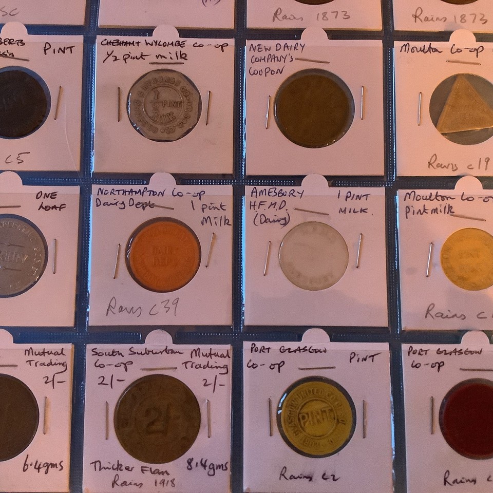 Great Britain / England Co-op Tokens X20 LEEDS, PORTSEA MOULTONEtc ...