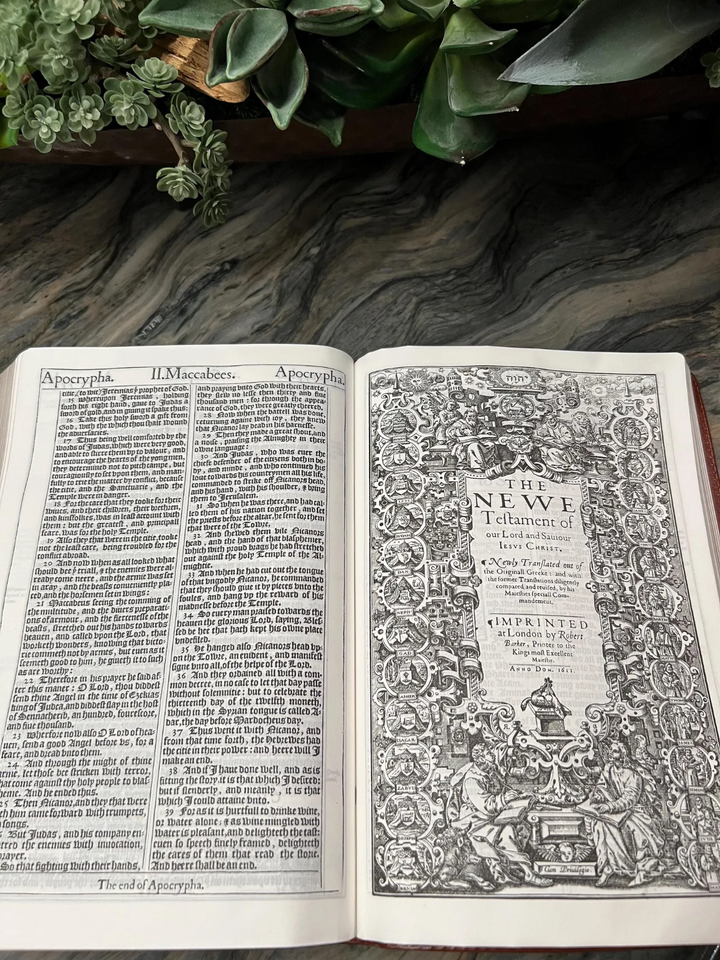 1611 KJV Facsimile w/ Apocrypha: 1st Edition, Authentic Reproduction ...