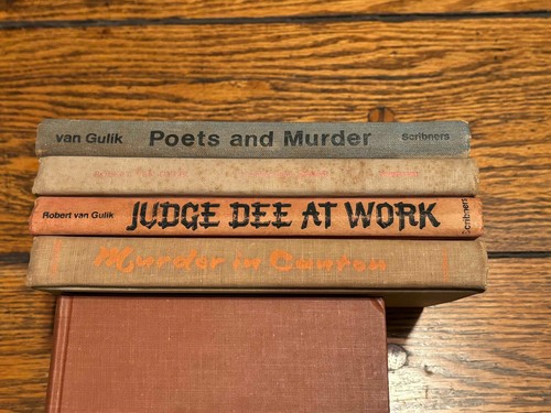 Robert van Gulik mysteries, four hardcover books in the Judge Dee ...