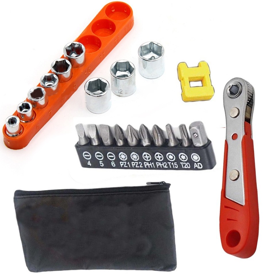Magnetizer Toolkit Ratchet Screwdriver Convertible Heads Magnetic ...
