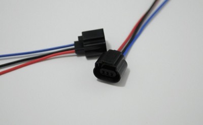 2X 9008 Headlight Bulb Sockets Female Wiring Harness Waterproof 16gauge ...