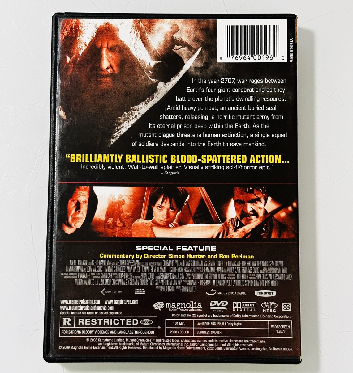 Mutant Chronicles (DVD, 2008) Ron Perlman, Director’s Cut 876964001960 ...