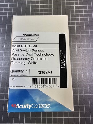 Acuity Controls WSX PDT D WH Wall Switch Sensor Dual Technology Dimming ...