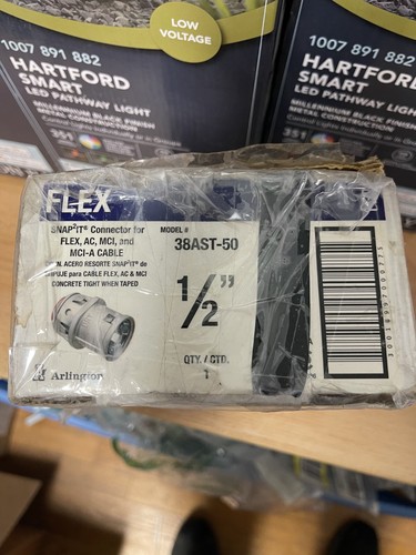 Arlington FLEX 38AST 1/2" Snap2 IT Connector For FLEX ,AC, HCF & MCI ...