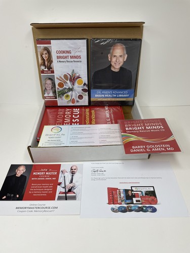 Dr. Daniel Amen's Memory Rescue Master Package Book Workbook 2 DVD’s 1 ...