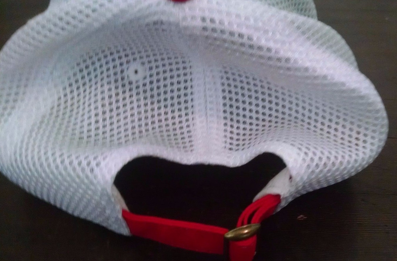 Thresher Artisan Wheat Cap Red White Hat Adjustable Strapback ...