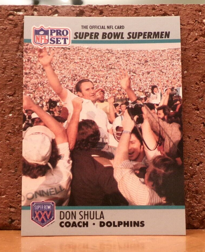 FOOTBALL CARD FRESH FROM BOX PRO SET SUPER BOWL SUPERMEN DON SHULA ...