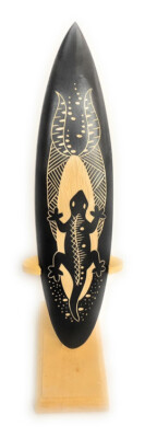 Surfboard On Stand w/ Gecko 10" - Trophy | #sur15c25 | eBay