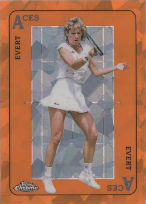 2021 Topps Chrome Sapphire Edition - Aces Chris Evert #ACE-15 Orange Refractor /25 (RC) for sale ...