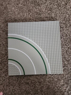 Vintage Lego Grey & Green Curved Road Base Plate 10" X 10" | eBay