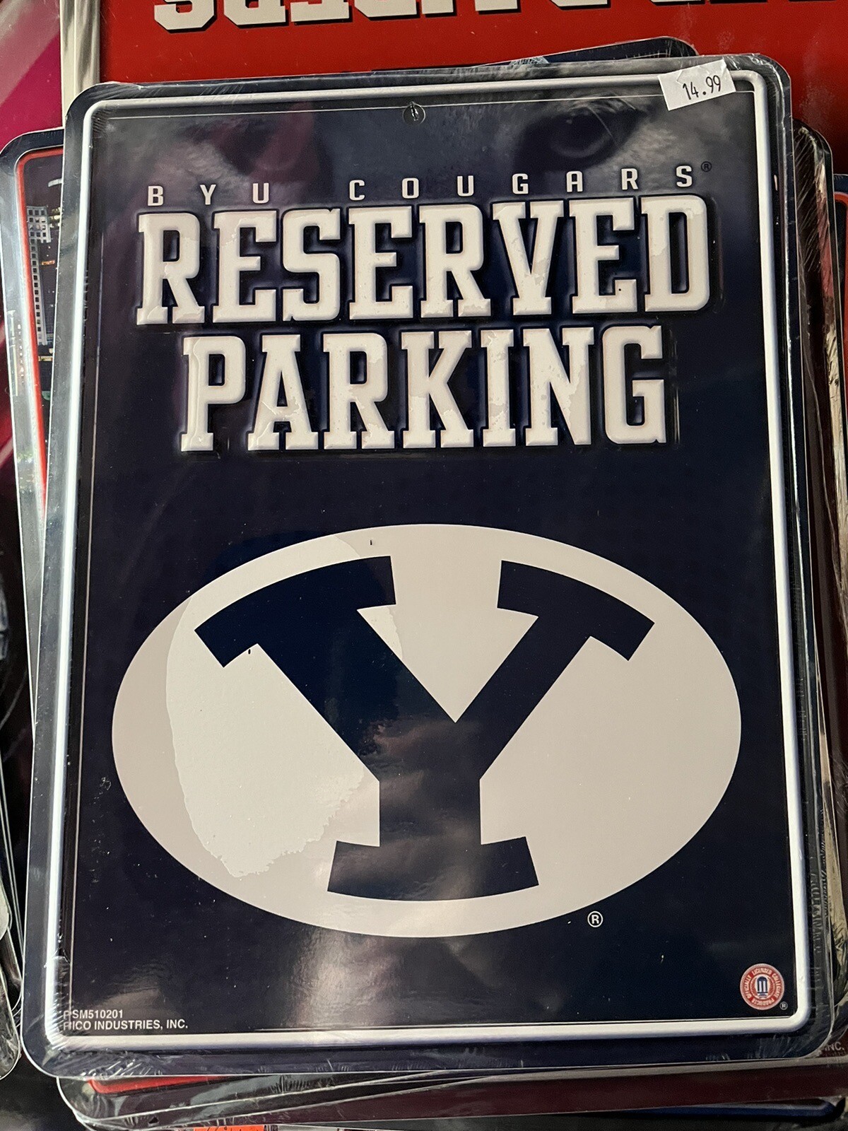 NCAA BYU Reserved Parking Sign | eBay