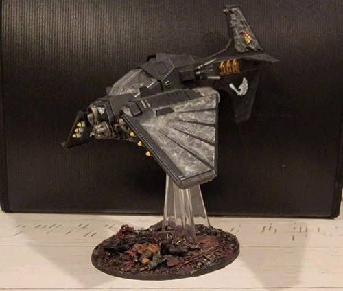 Warhammer 40k Dark Angels Ravenwing Nephilim Jetfighter Well Painted ...
