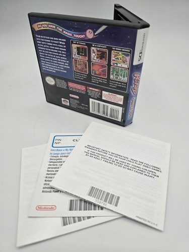 Kirby Canvas Curse (Nintendo DS, 2005) Case Manual and Inserts No Game ...